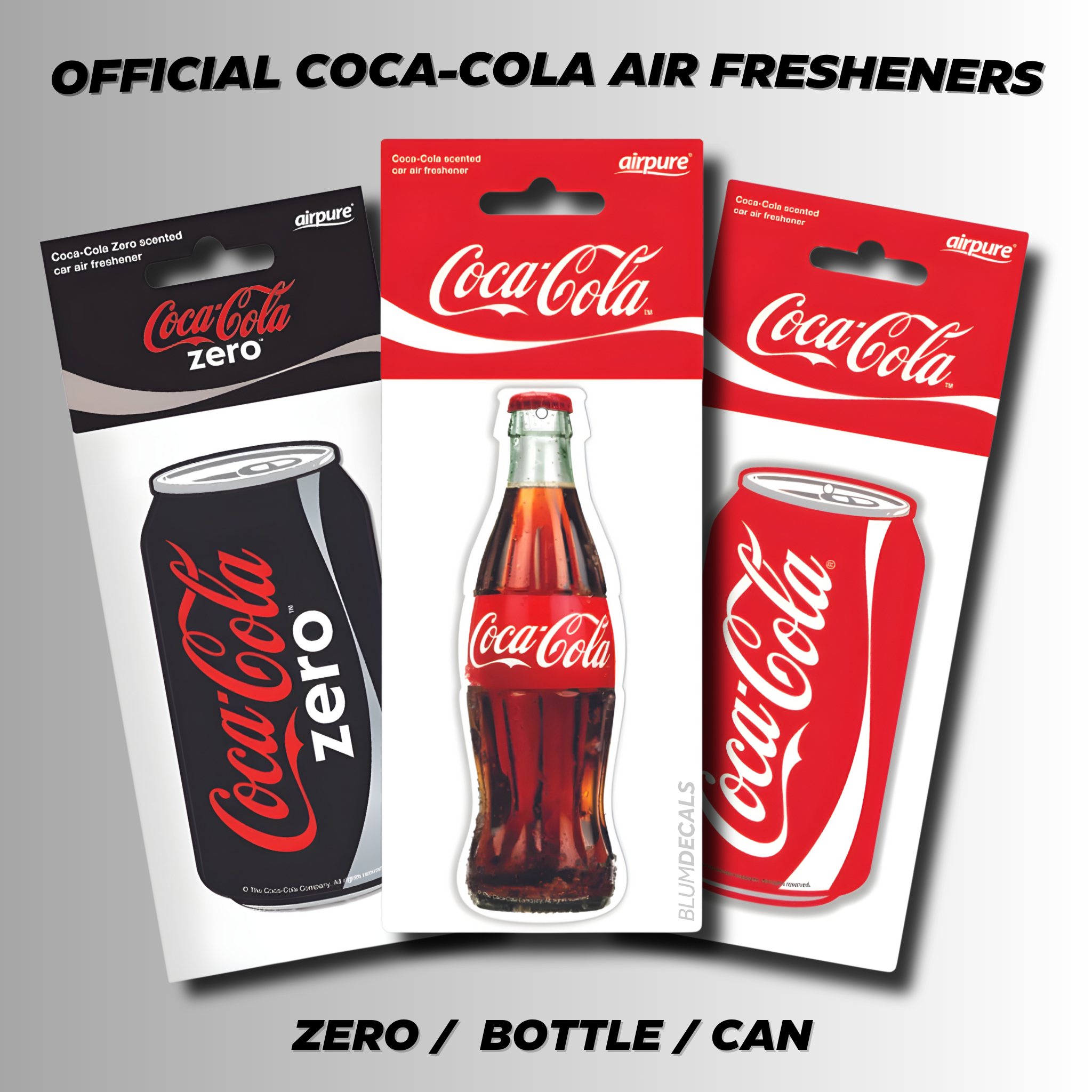 Official Coca-Cola Air Fresheners – Classic & Refreshing Scents – Blum ...