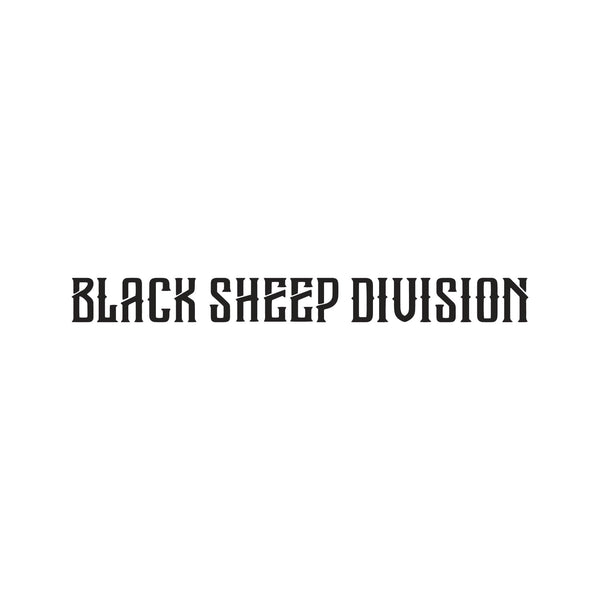 Black Sheep Division Text Sticker (Chrome Finish) – Blum Decals Limited