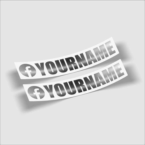 Facebook Social Tag Stickers (Chrome) – Blum Decals