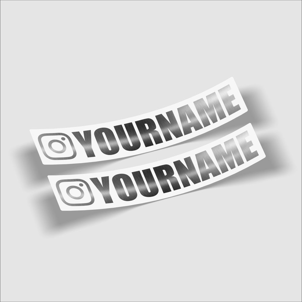 Instagram Social Tag Stickers (Chrome) – Blum Decals Limited