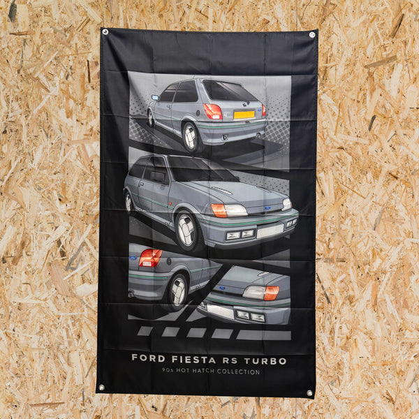 Ford Fiesta RS Turbo Garage Banner | 90s Hot Hatch | Blum Decals – Blum ...