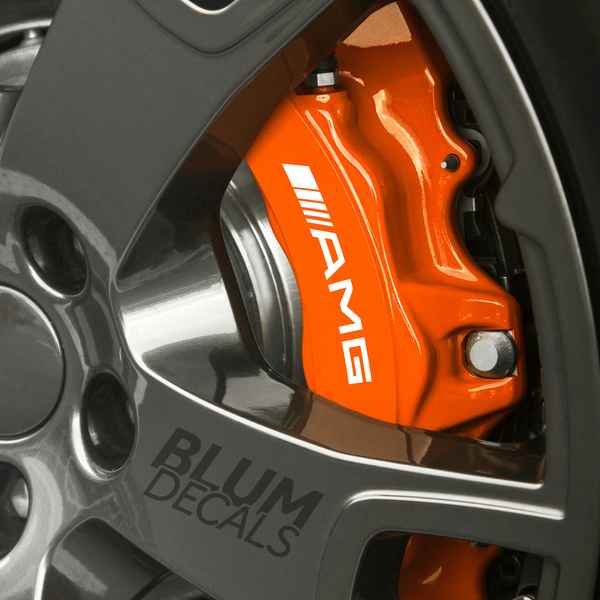 AMG Curved Brake Caliper Decal Stickers | Blum Decals – Blum Decals Limited