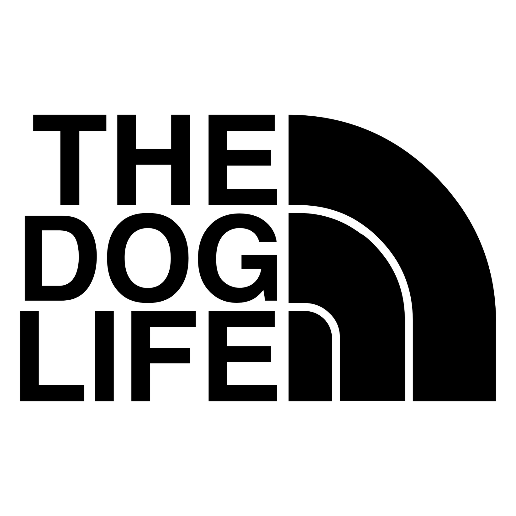 "The Dog Life" Vinyl Decal Sticker | Premium Sticker for Dog Lovers ...