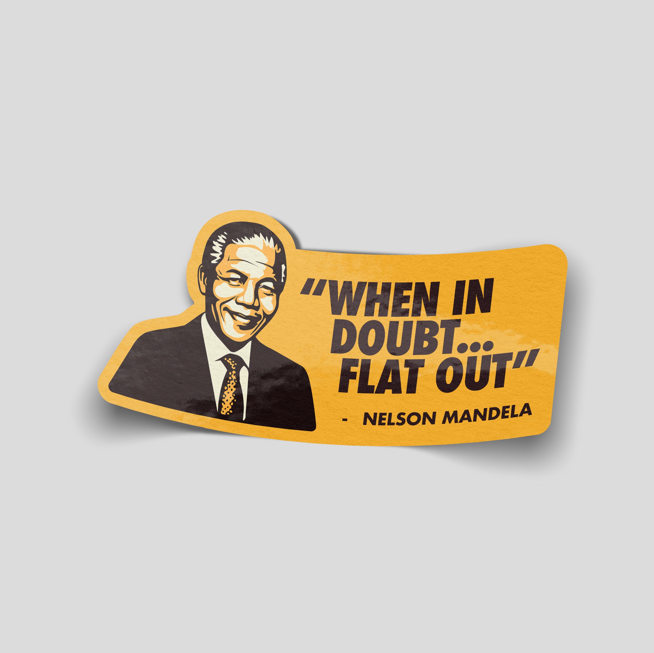 When In Doubt Flat Out Funny Car Sticker | Vinyl Decal – Blum Decals ...